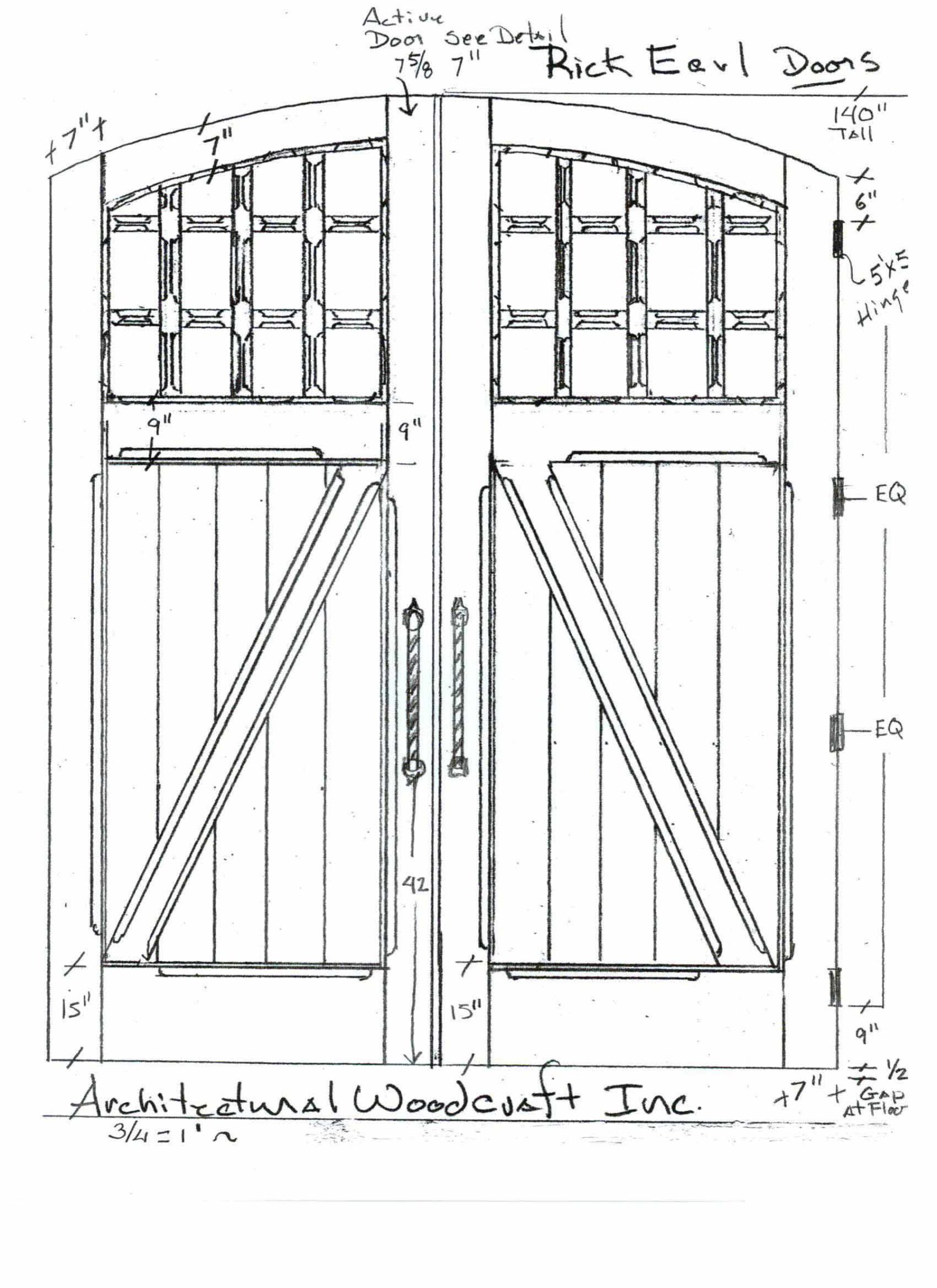 Arched Z-Batten Stable Doors | Architectural Woodcraft | Asheville ...