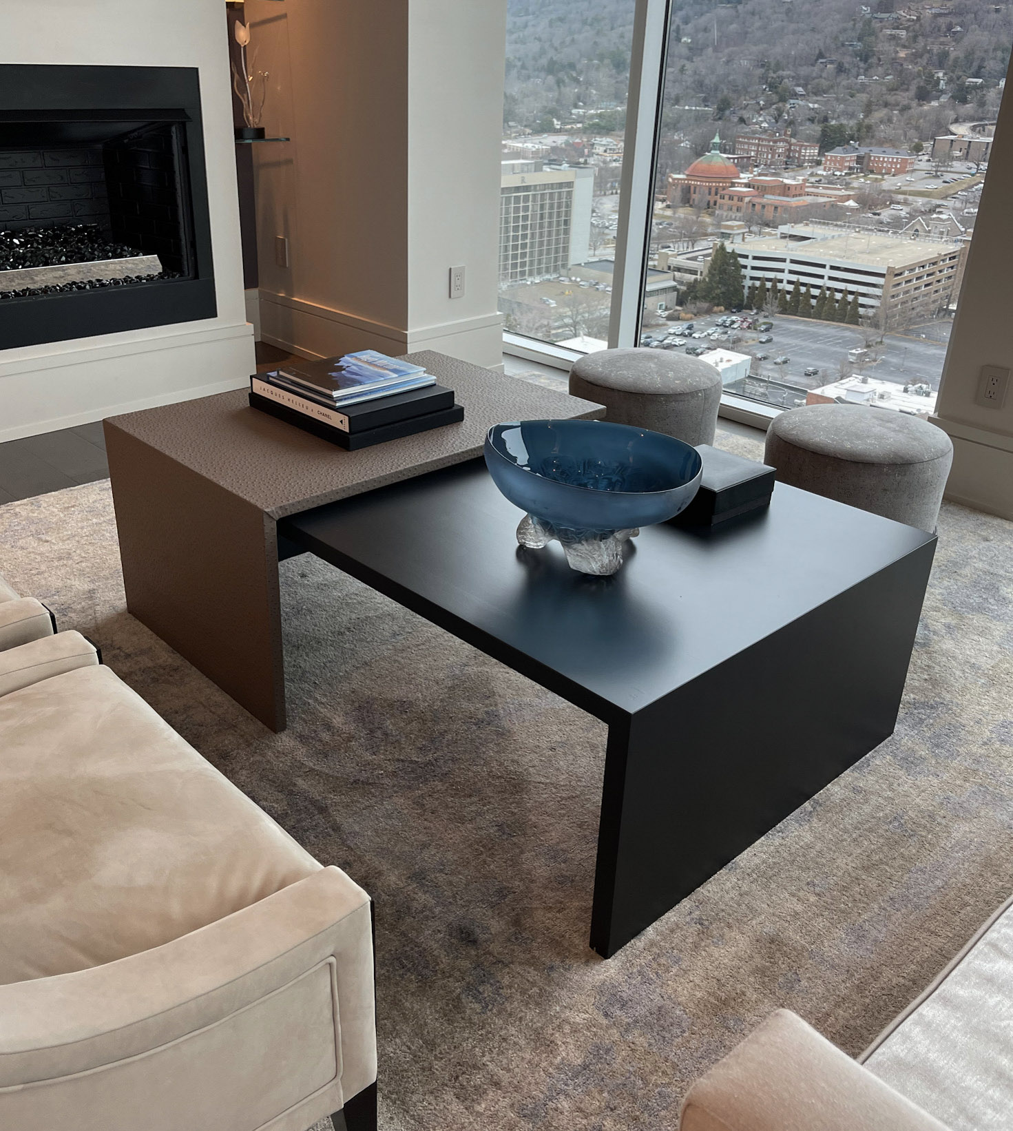 Overlapping Coffee Tables | Architectural Woodcraft | Asheville Custom ...