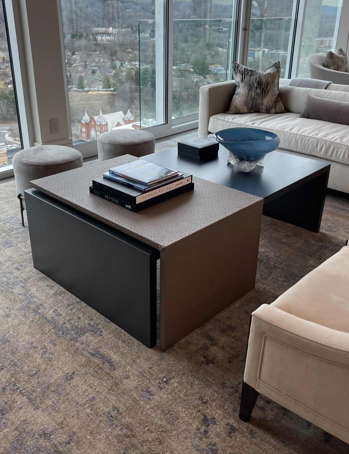 Overlapping Coffee Tables | Architectural Woodcraft | Asheville Custom ...